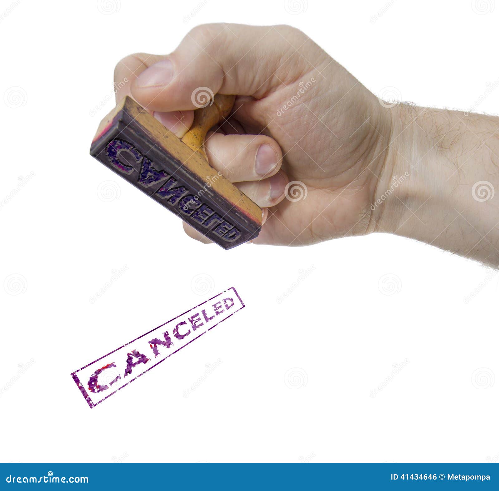 Sello Cancelado De La Forma De La Muestra Stock de ilustración ...