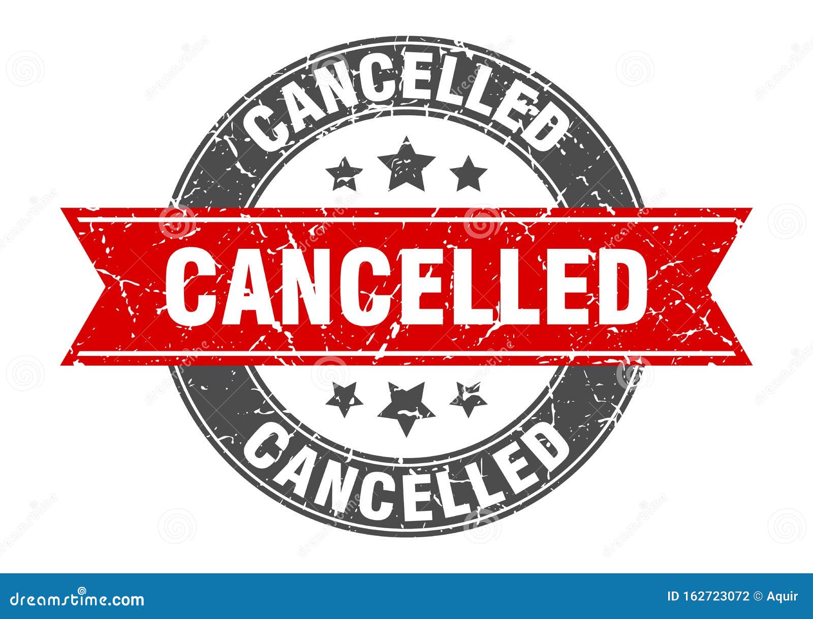 Sello cancelado ilustración del vector. Ilustración de negro - 162723072