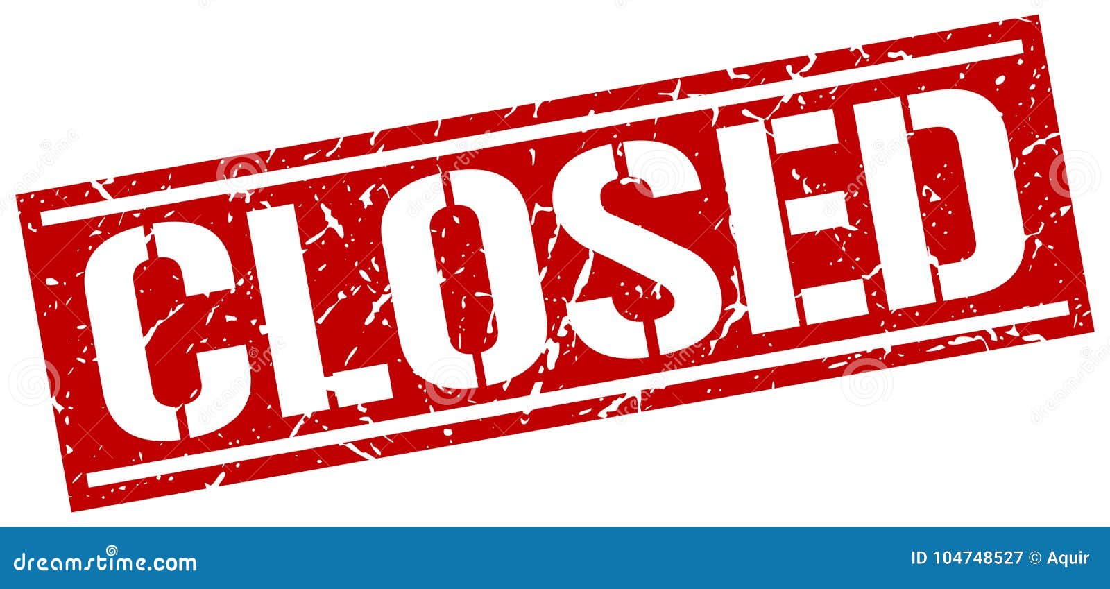 Sello cerrado ilustración del vector. Ilustración de pegatina - 104748527