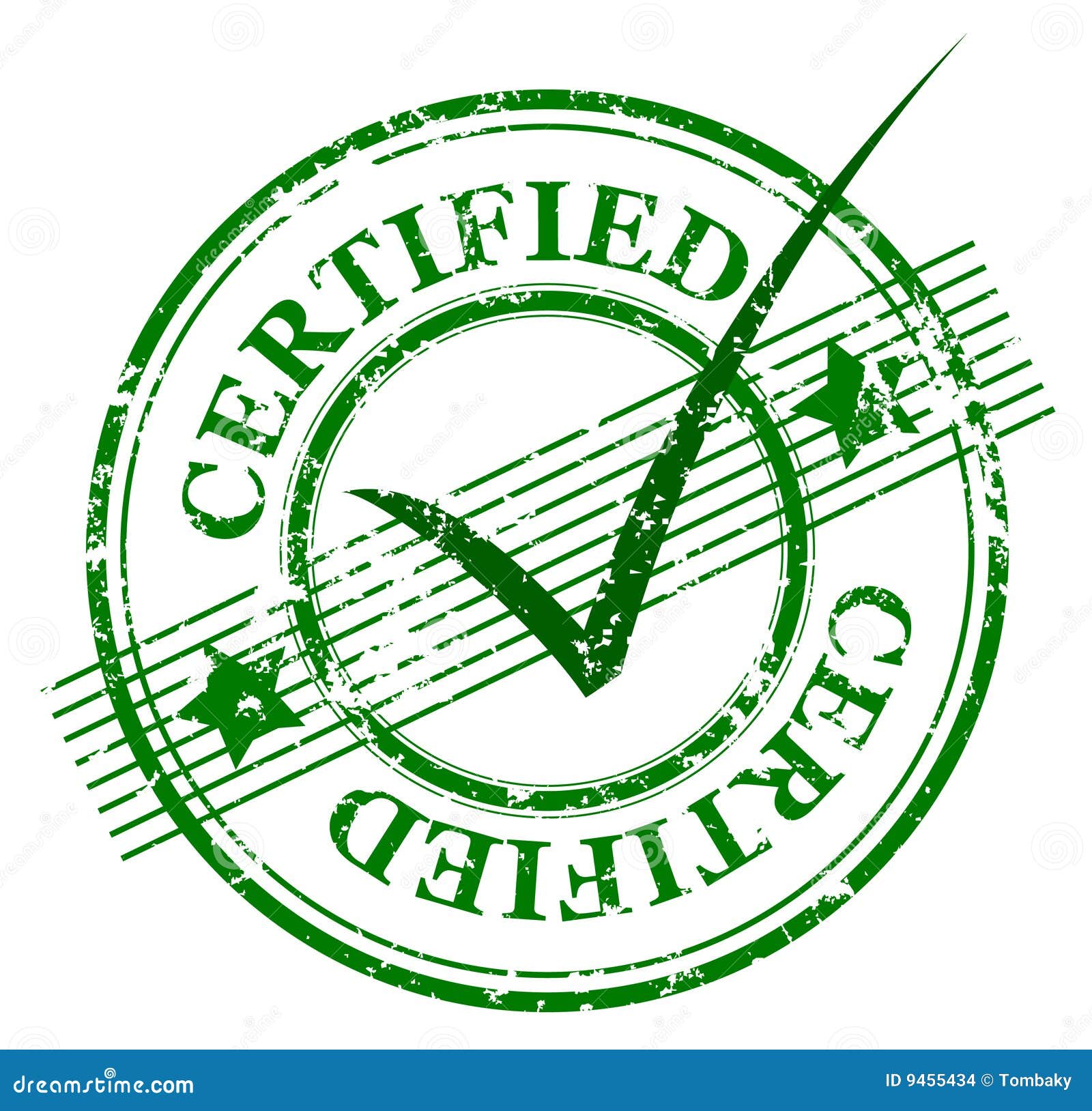 Sello certificado ilustración del vector. Ilustración de estrellas ...