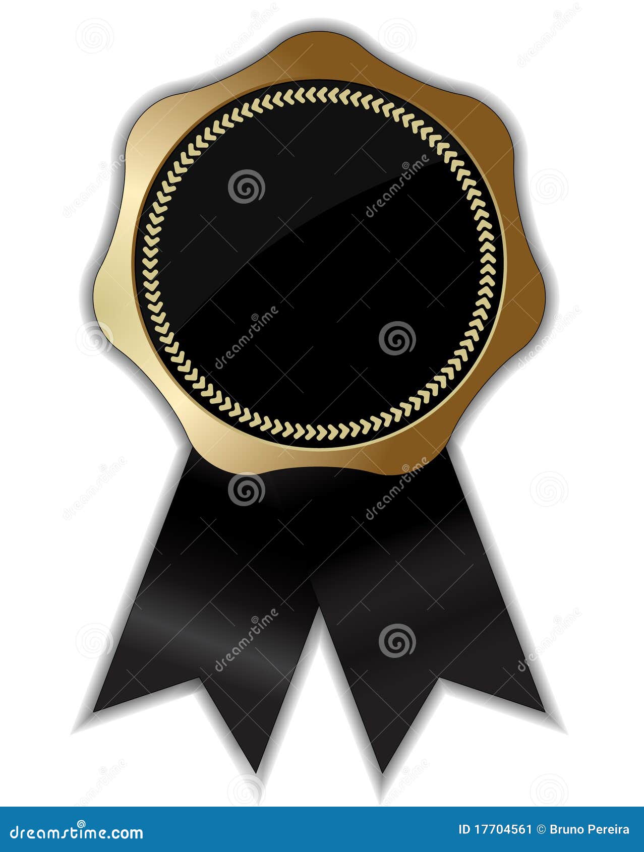 Sello certificado oro stock de ilustración. Ilustración de trofeo ...