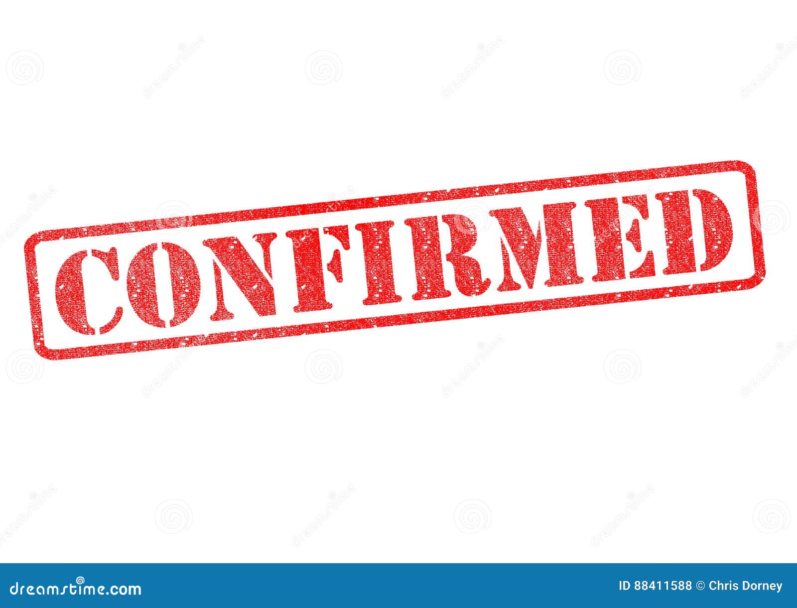 Sello CONFIRMADO stock de ilustración. Ilustración de confirmado - 88411588