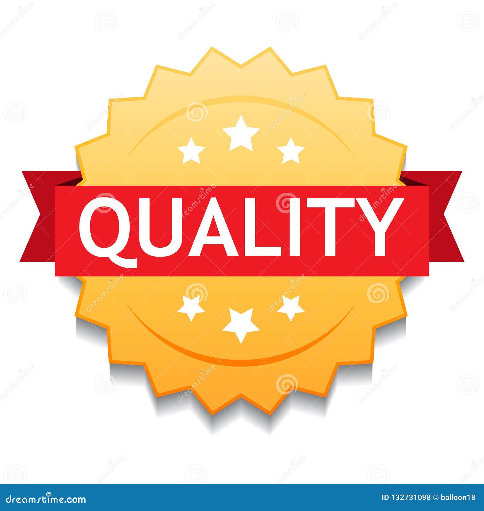 Sello de calidad ilustración del vector. Ilustración de cartas - 132731098
