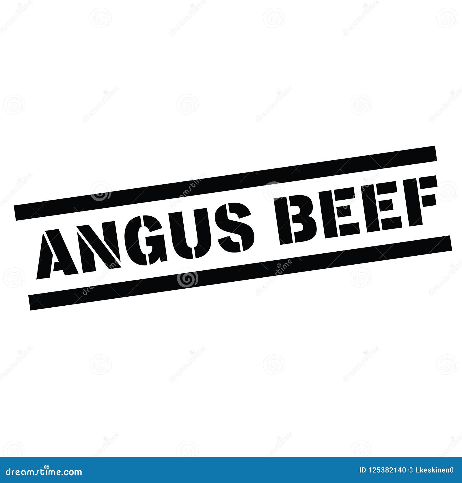 Sello De Goma De Angus Beef Ilustración del Vector - Ilustración de ...