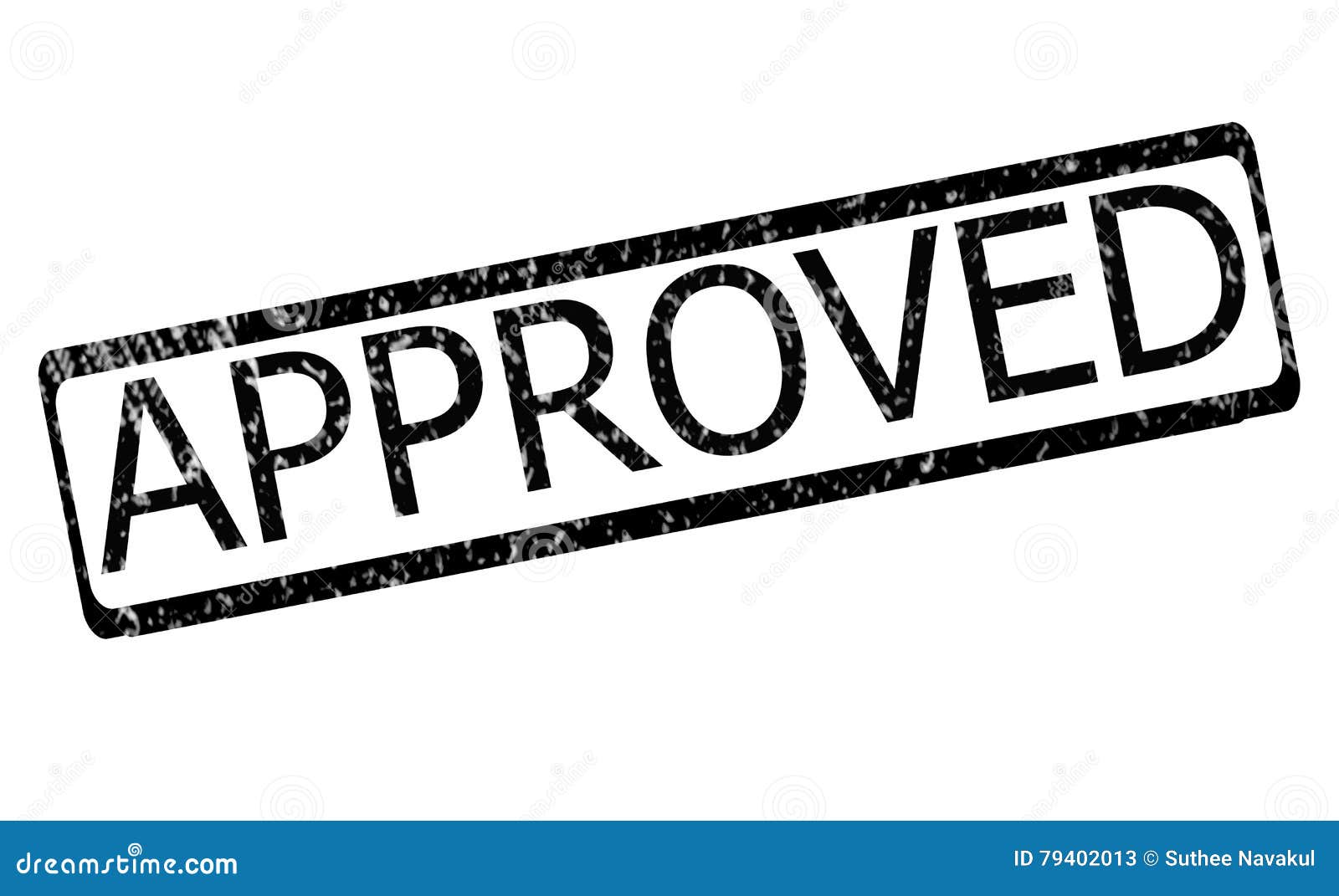 Sello de goma aprobado stock de ilustración. Ilustración de aprobado ...