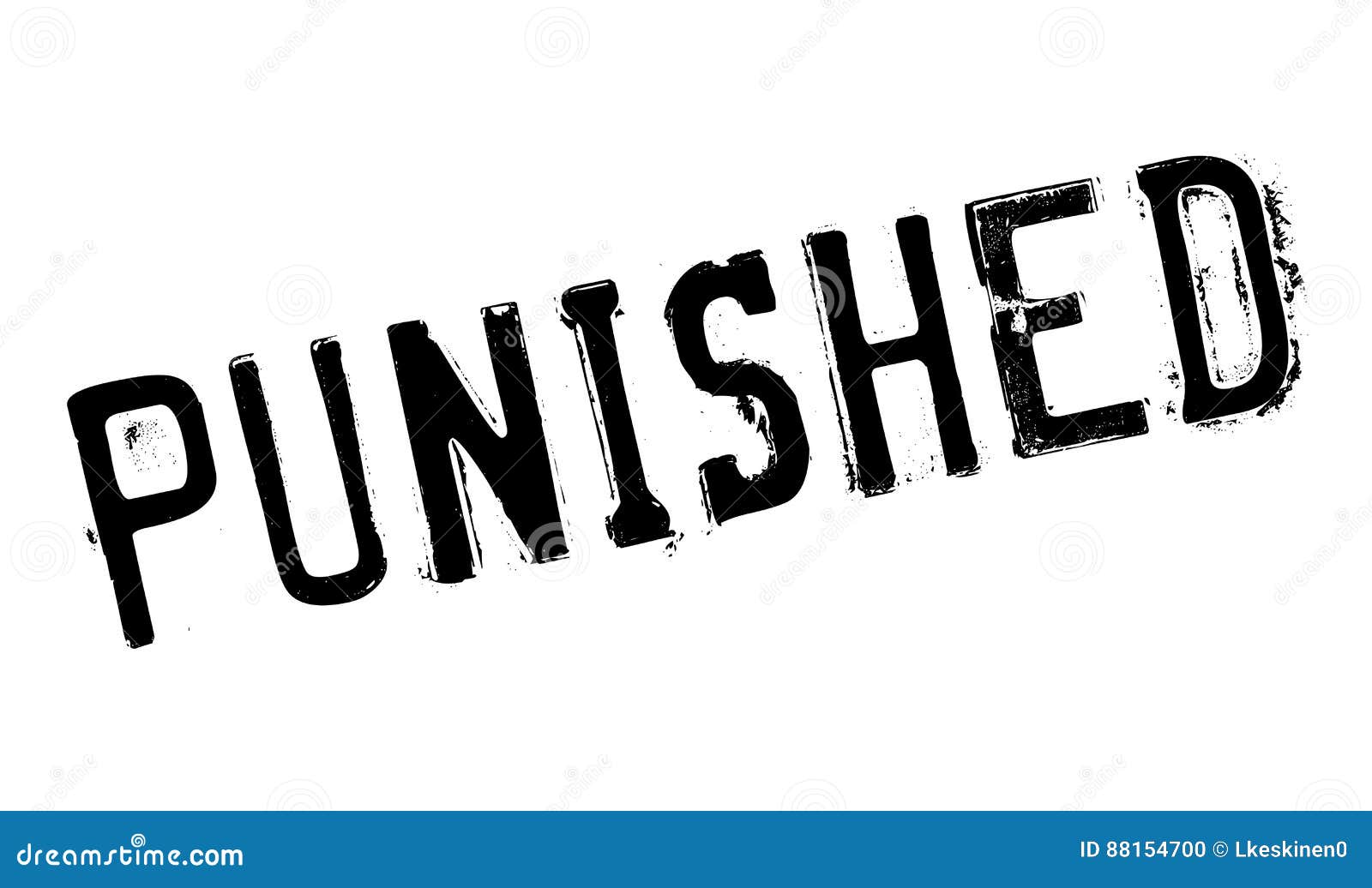 Sello de goma castigado stock de ilustración. Ilustración de disciplina ...