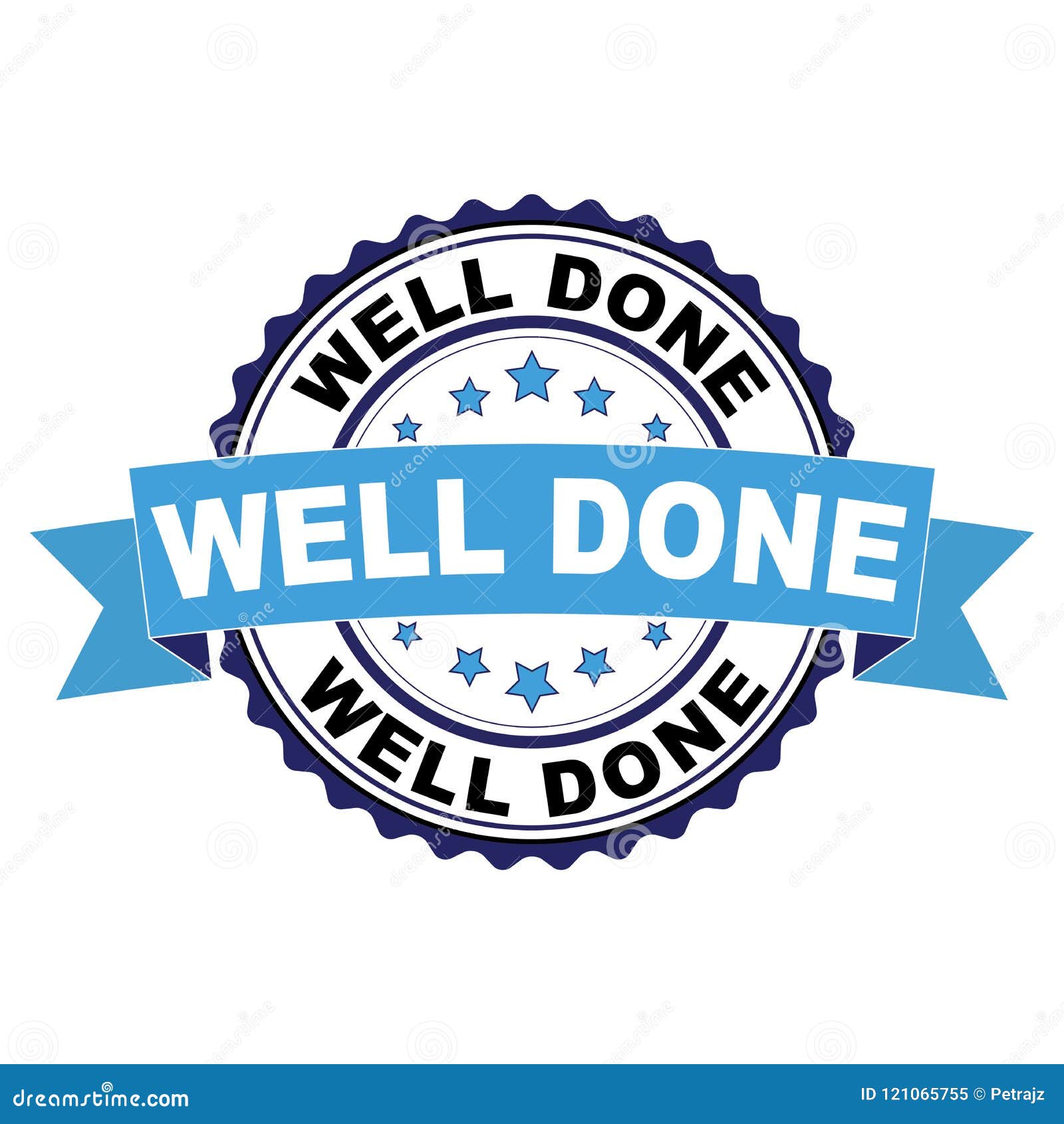 Sello De Goma Con Concepto Bien Hecho Ilustración del Vector ...