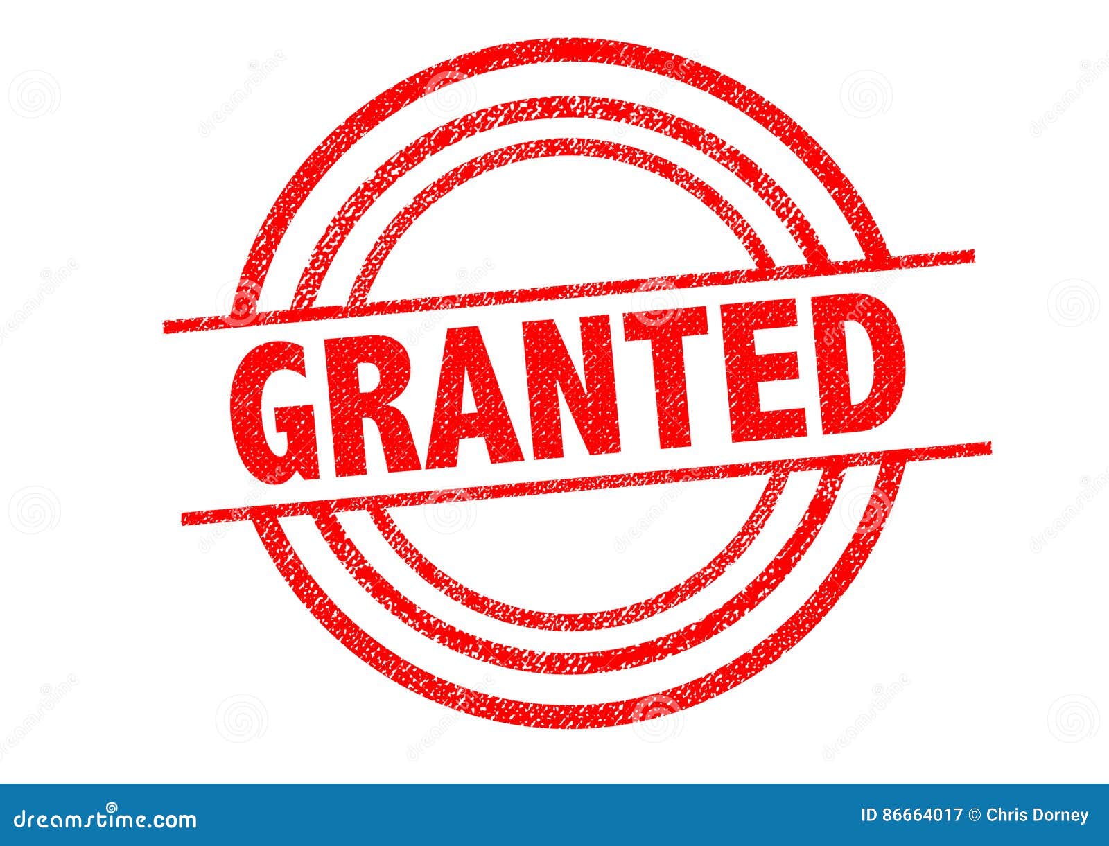 Sello de goma concedido stock de ilustración. Ilustración de caucho ...