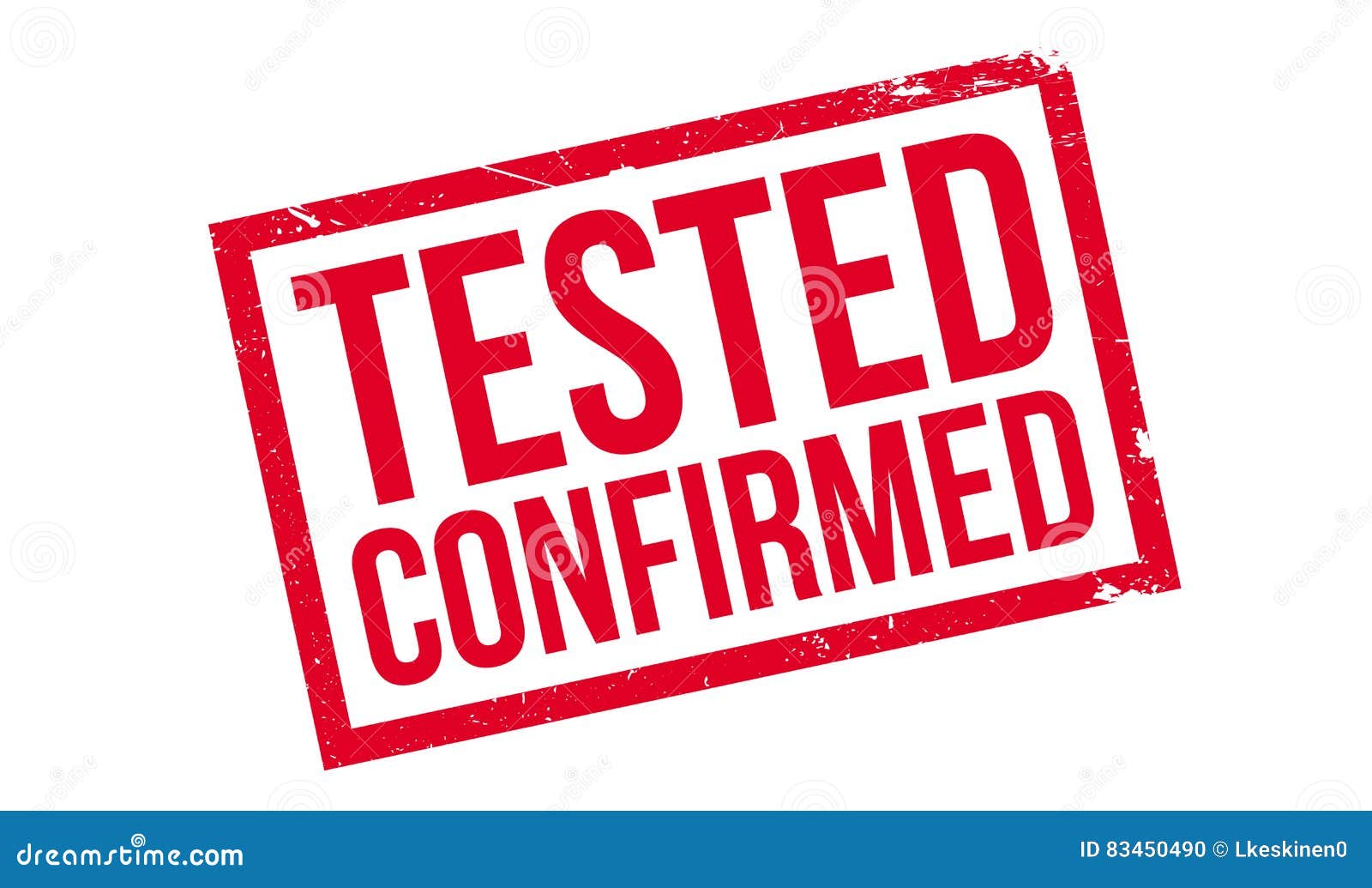 Sello De Goma Confirmado Probado Stock de ilustración - Ilustración de ...
