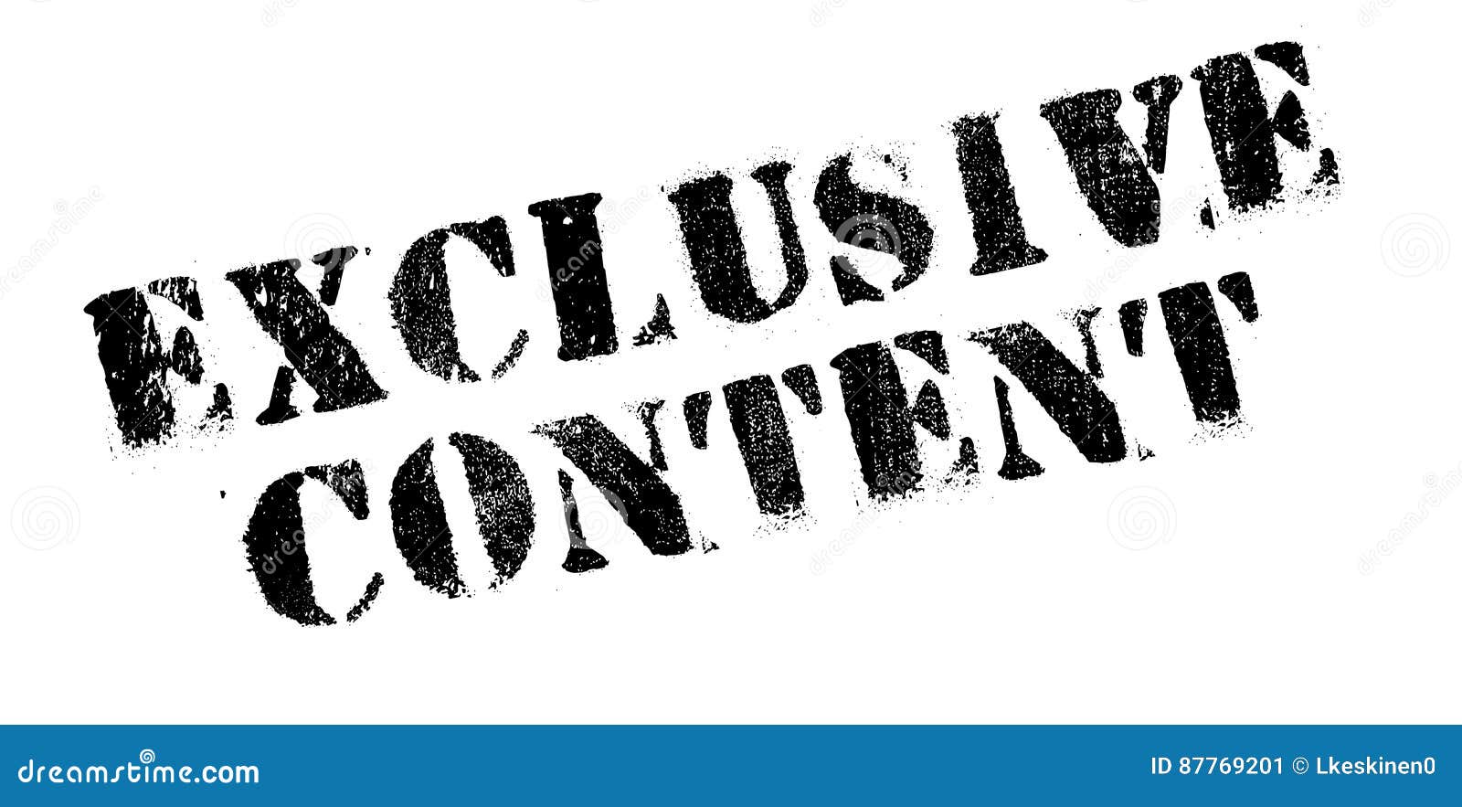 Sello De Goma Contento Exclusivo Ilustración del Vector - Ilustración ...