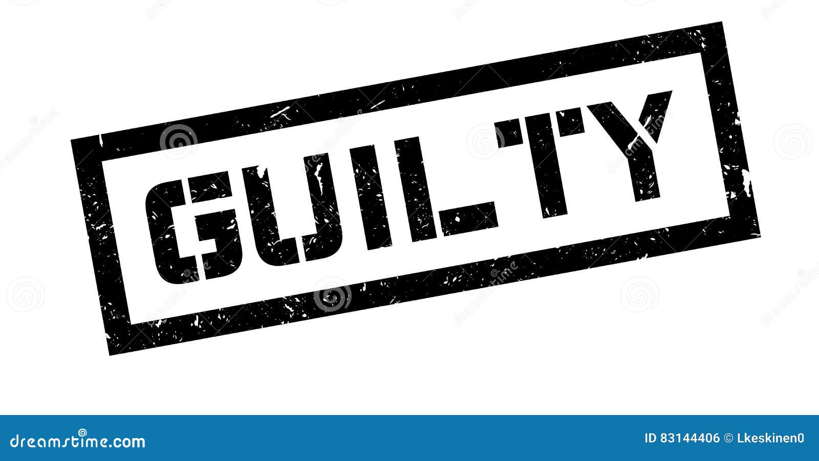 Sello de goma culpable stock de ilustración. Ilustración de oféndase ...