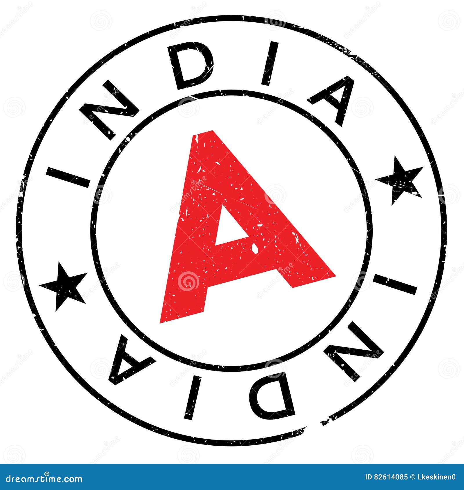 Sello de goma de la India ilustración del vector. Ilustración de ...