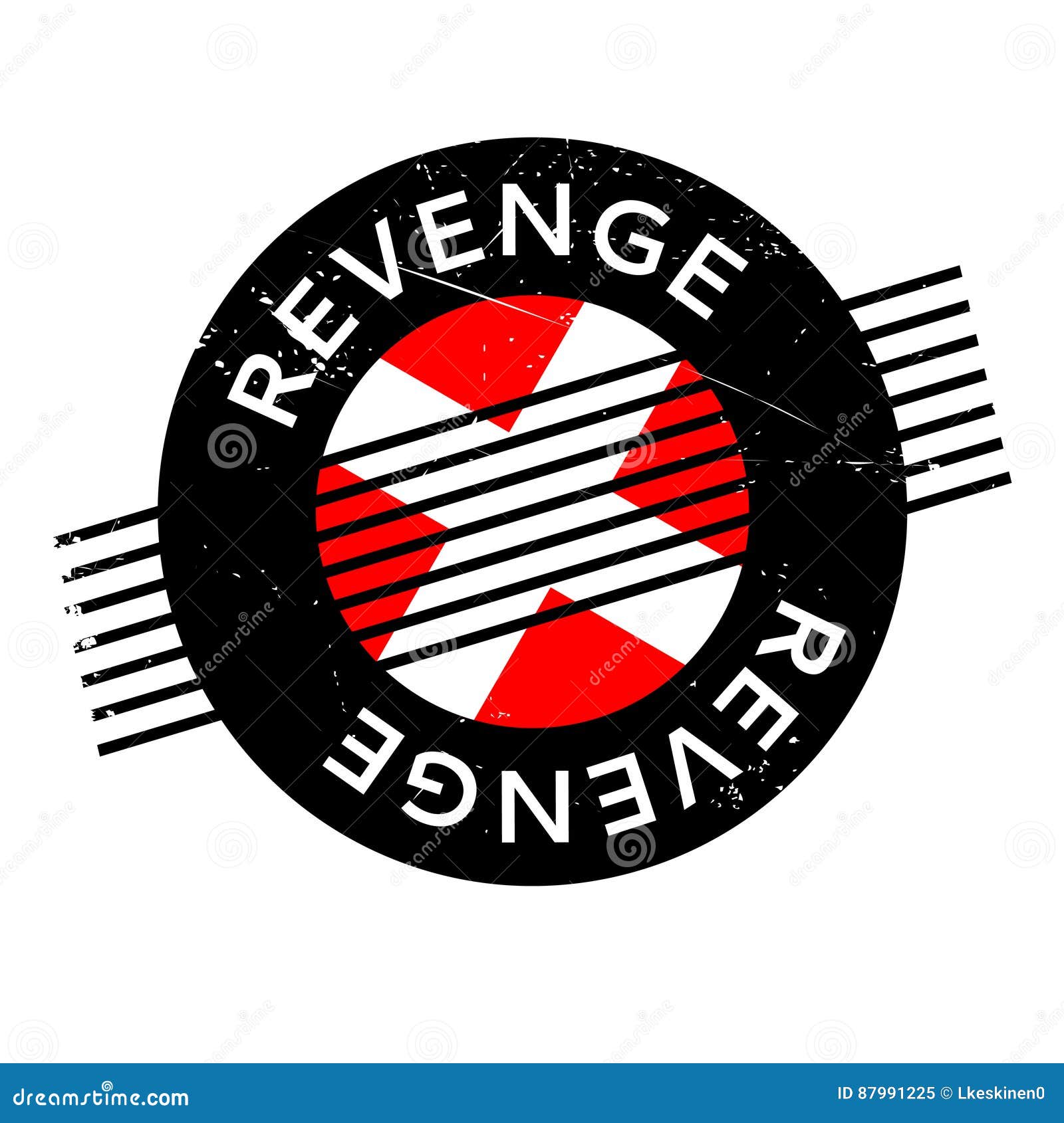 Sello De Goma De La Venganza Stock de ilustración - Ilustración de ...