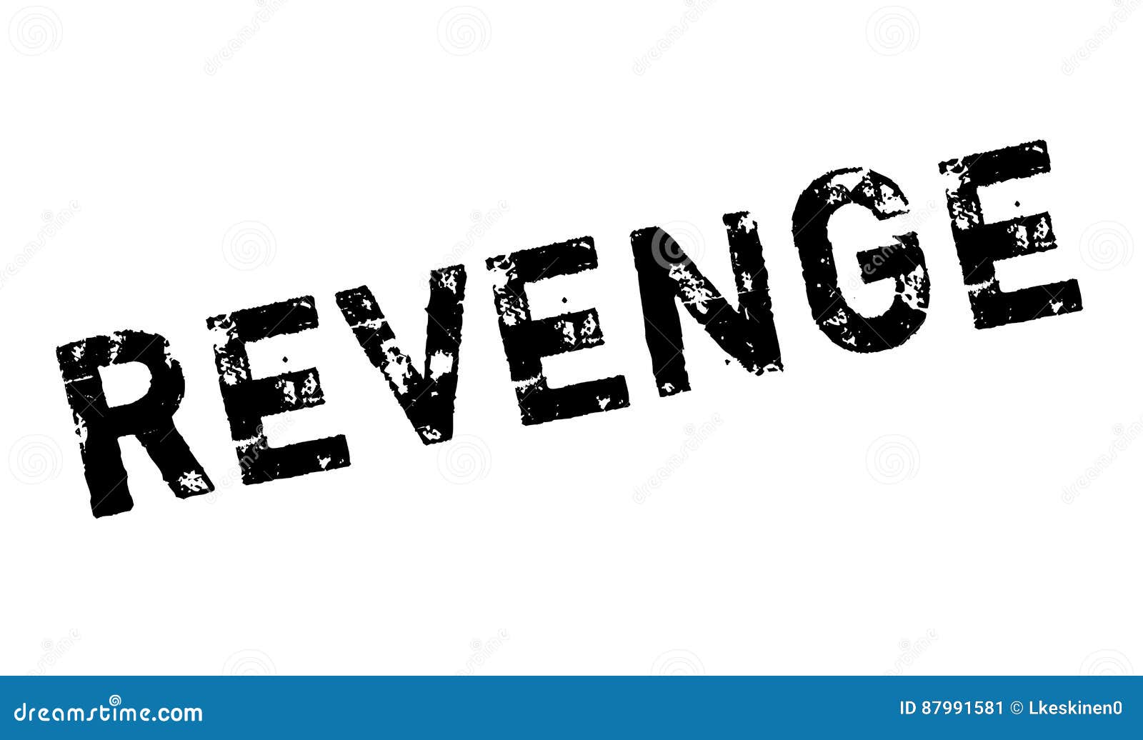 Sello De Goma De La Venganza Stock de ilustración - Ilustración de ...