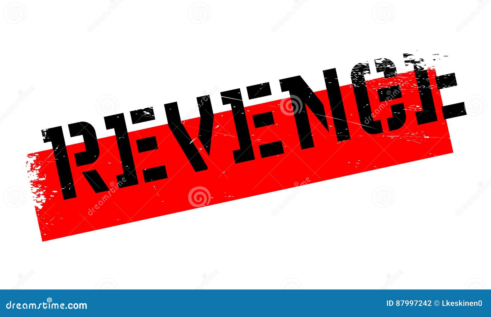 Sello De Goma De La Venganza Stock de ilustración - Ilustración de ...