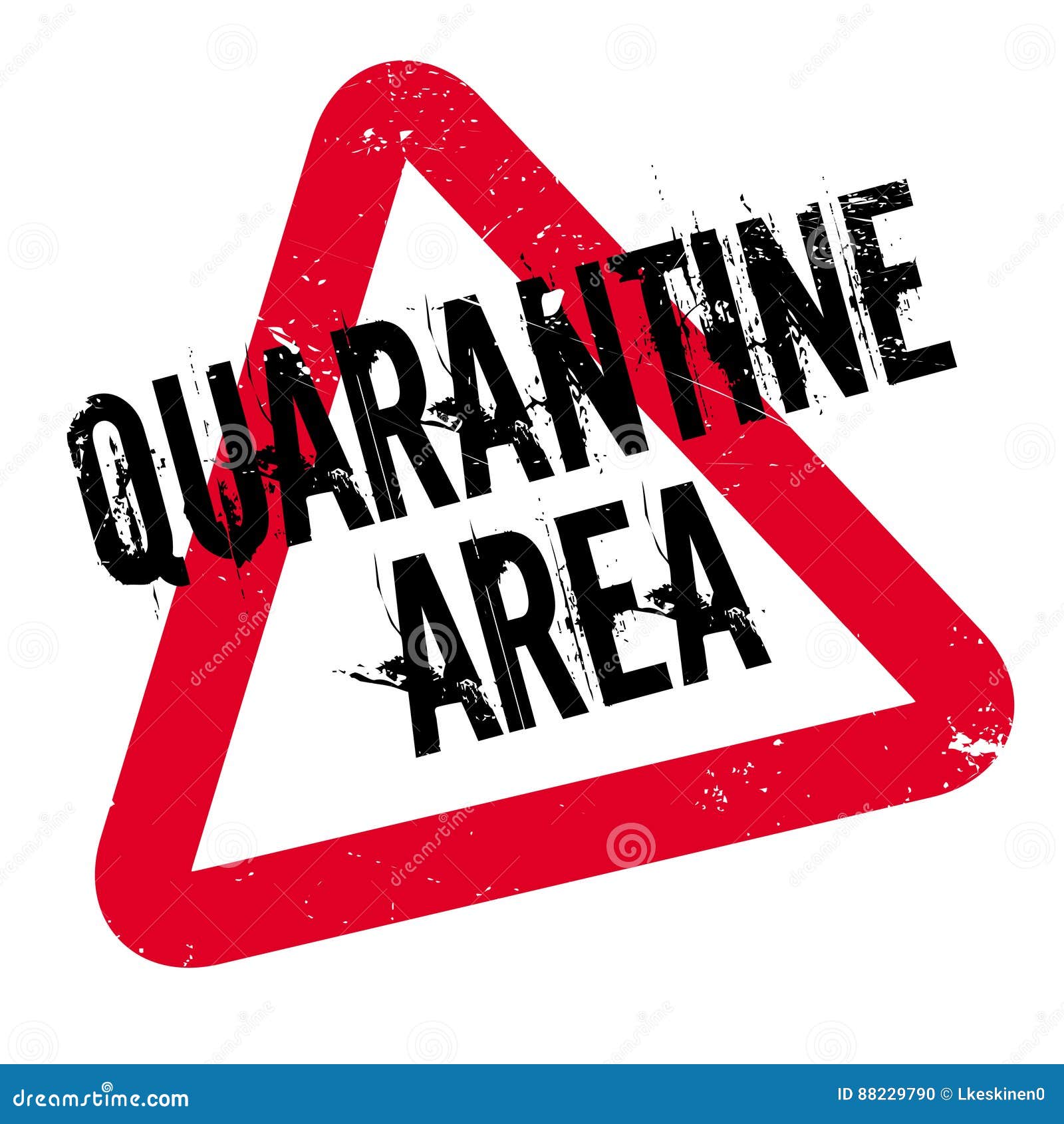 Sello De Goma De La Zona De Cuarentena Foto de archivo - Imagen de aire ...