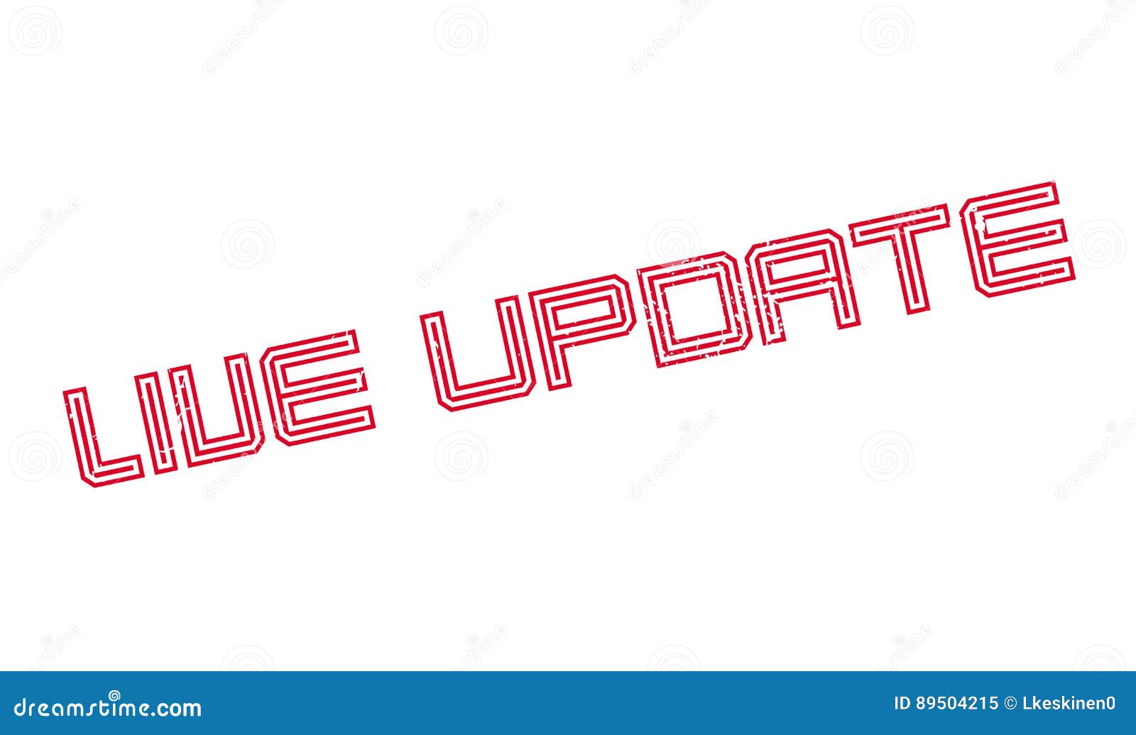 Sello De Goma De Live Update Ilustración del Vector - Ilustración de ...