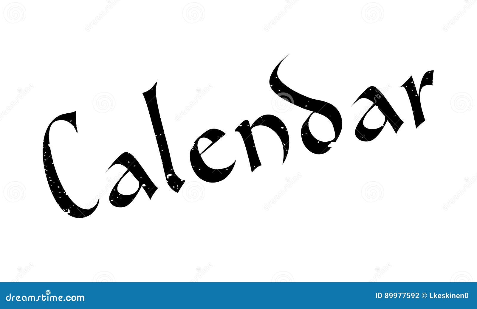 Sello De Goma Del Calendario Ilustración del Vector - Ilustración de ...