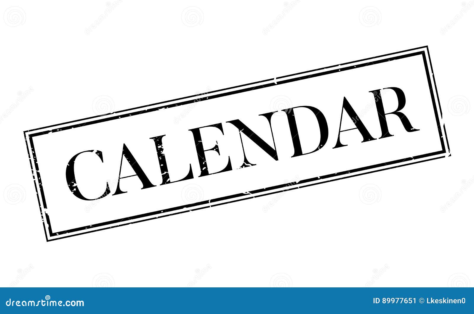 Sello De Goma Del Calendario Ilustración del Vector - Ilustración de ...