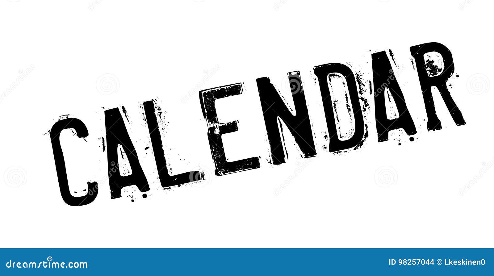 Sello De Goma Del Calendario Ilustración del Vector - Ilustración de ...