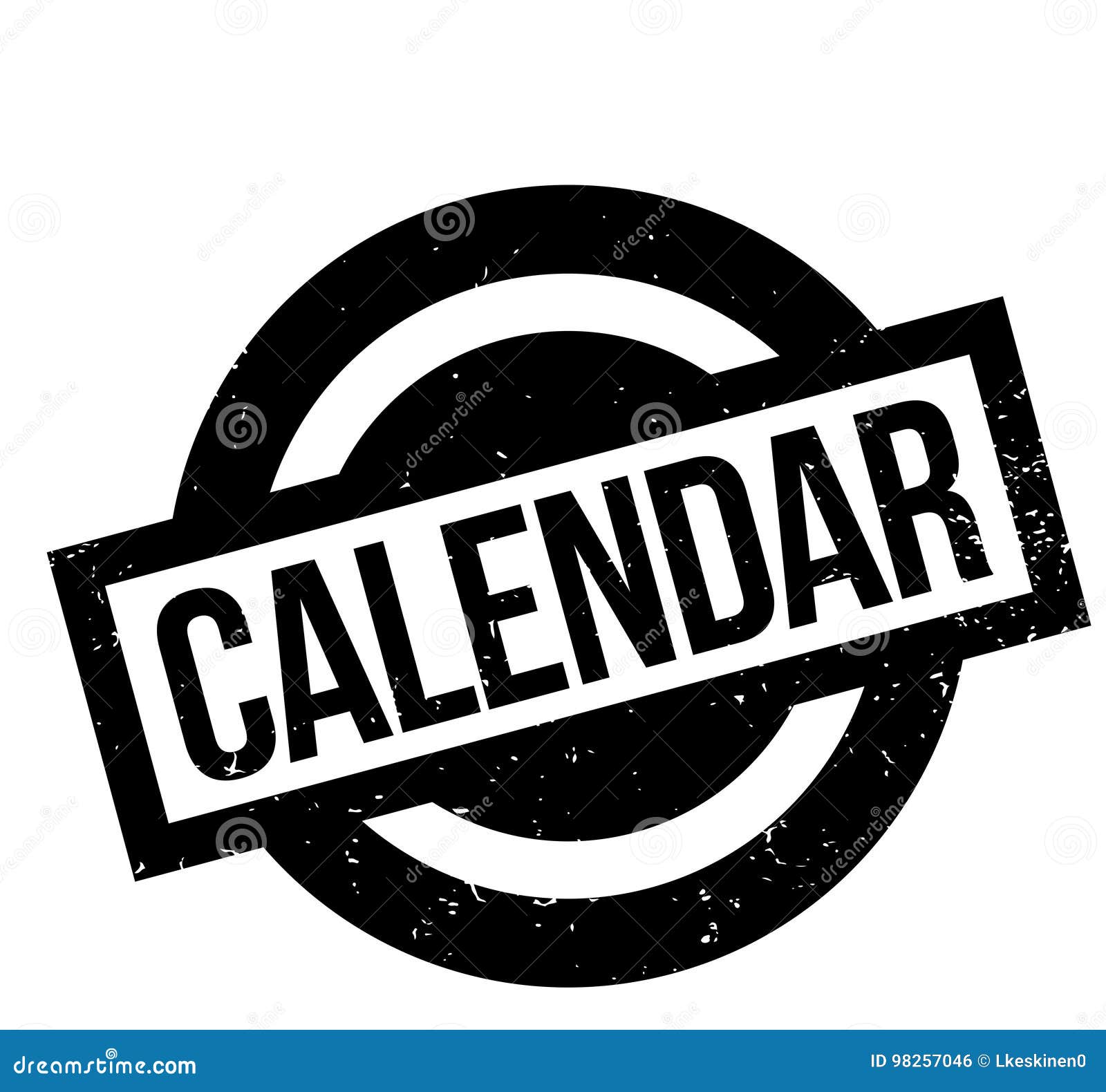 Sello De Goma Del Calendario Ilustración del Vector - Ilustración de ...