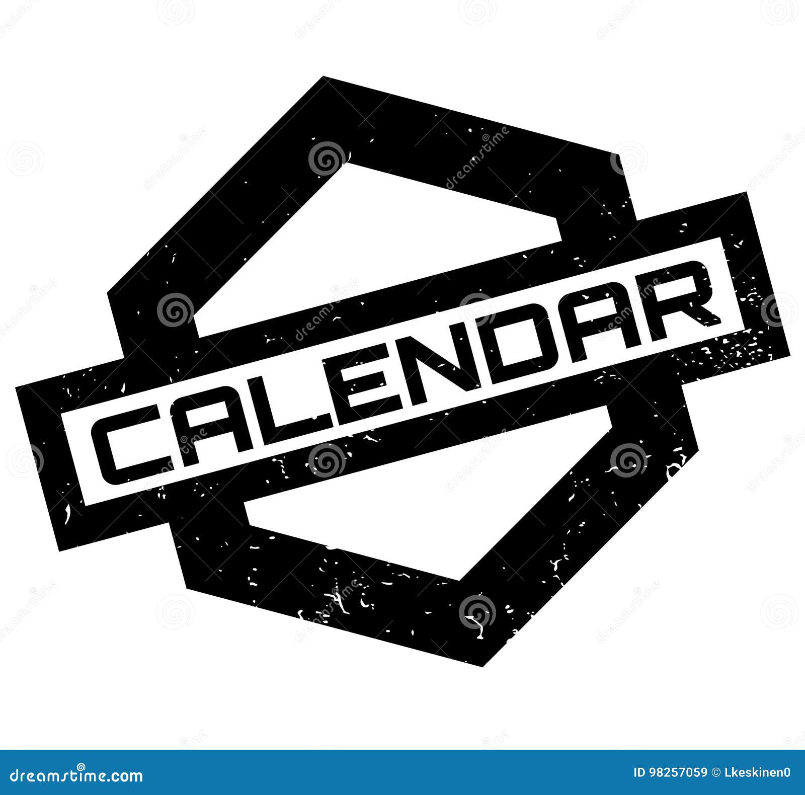 Sello De Goma Del Calendario Ilustración del Vector - Ilustración de ...