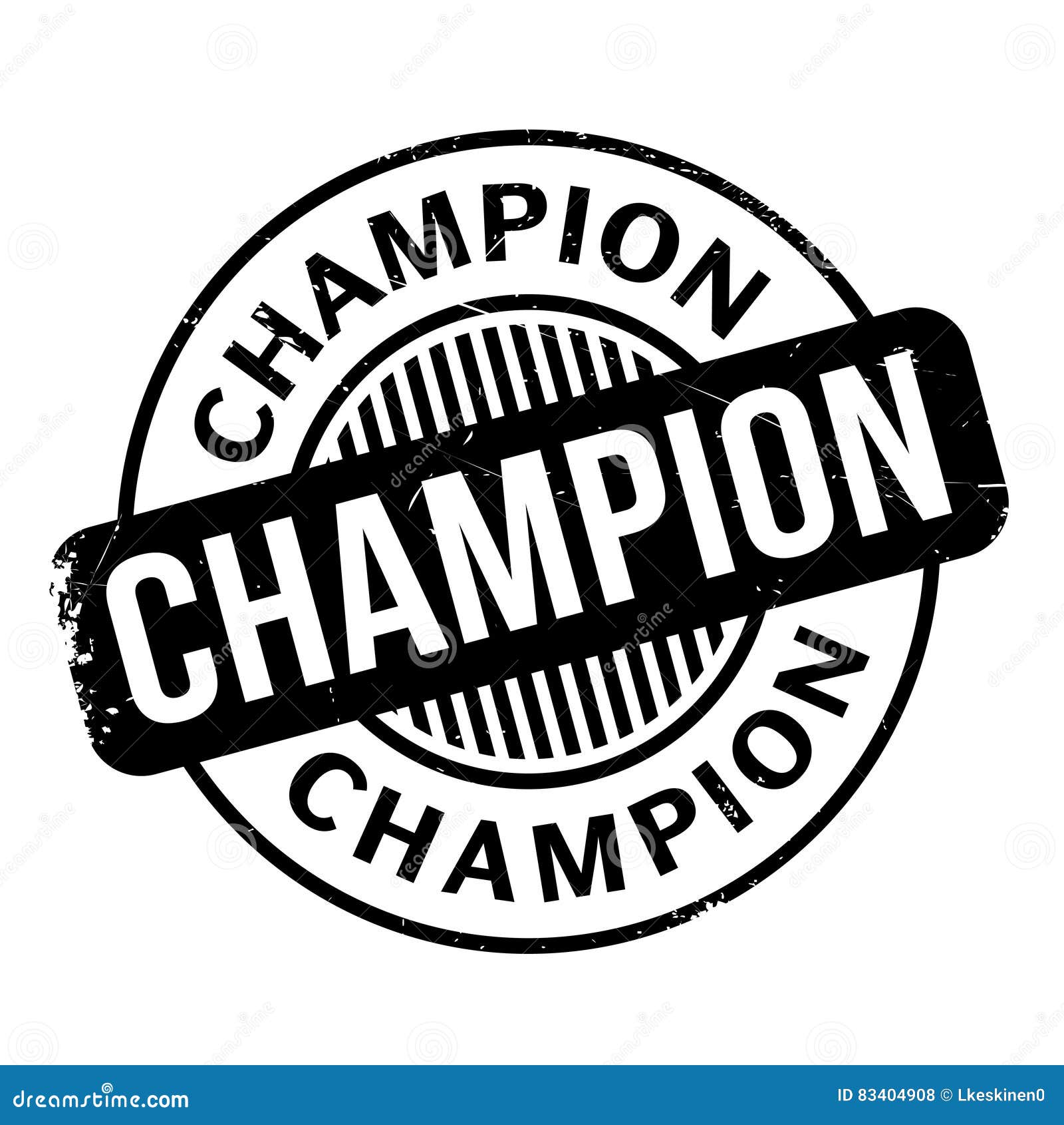 Sello de goma del campeón ilustración del vector. Ilustración de ...