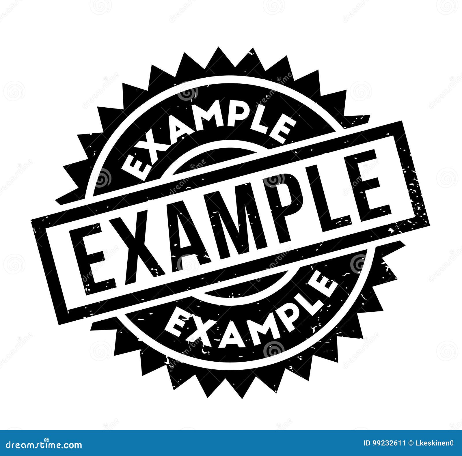 Sello de goma del ejemplo ilustración del vector. Ilustración de ...