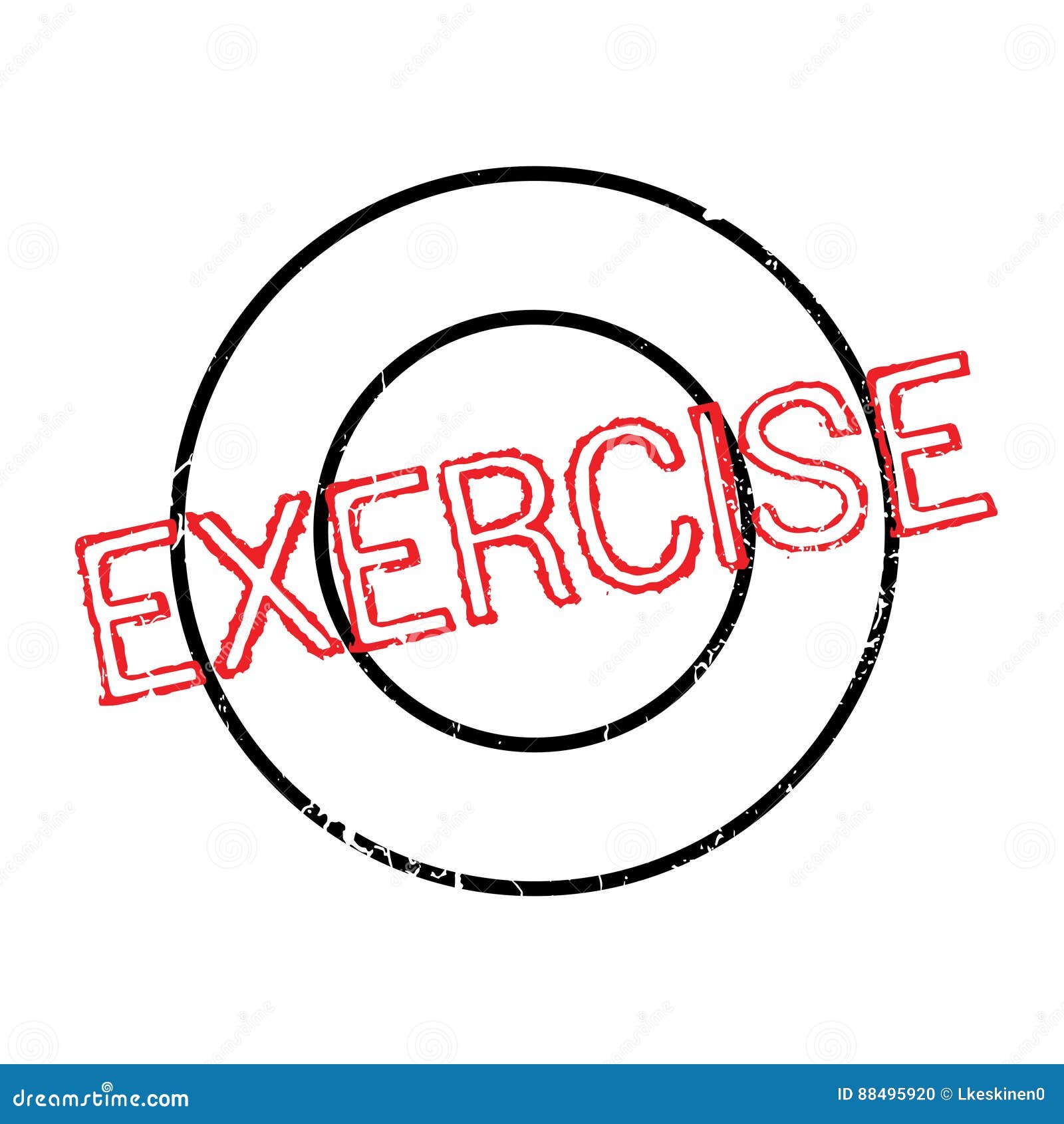 Sello De Goma Del Ejercicio Ilustración del Vector - Ilustración de ...