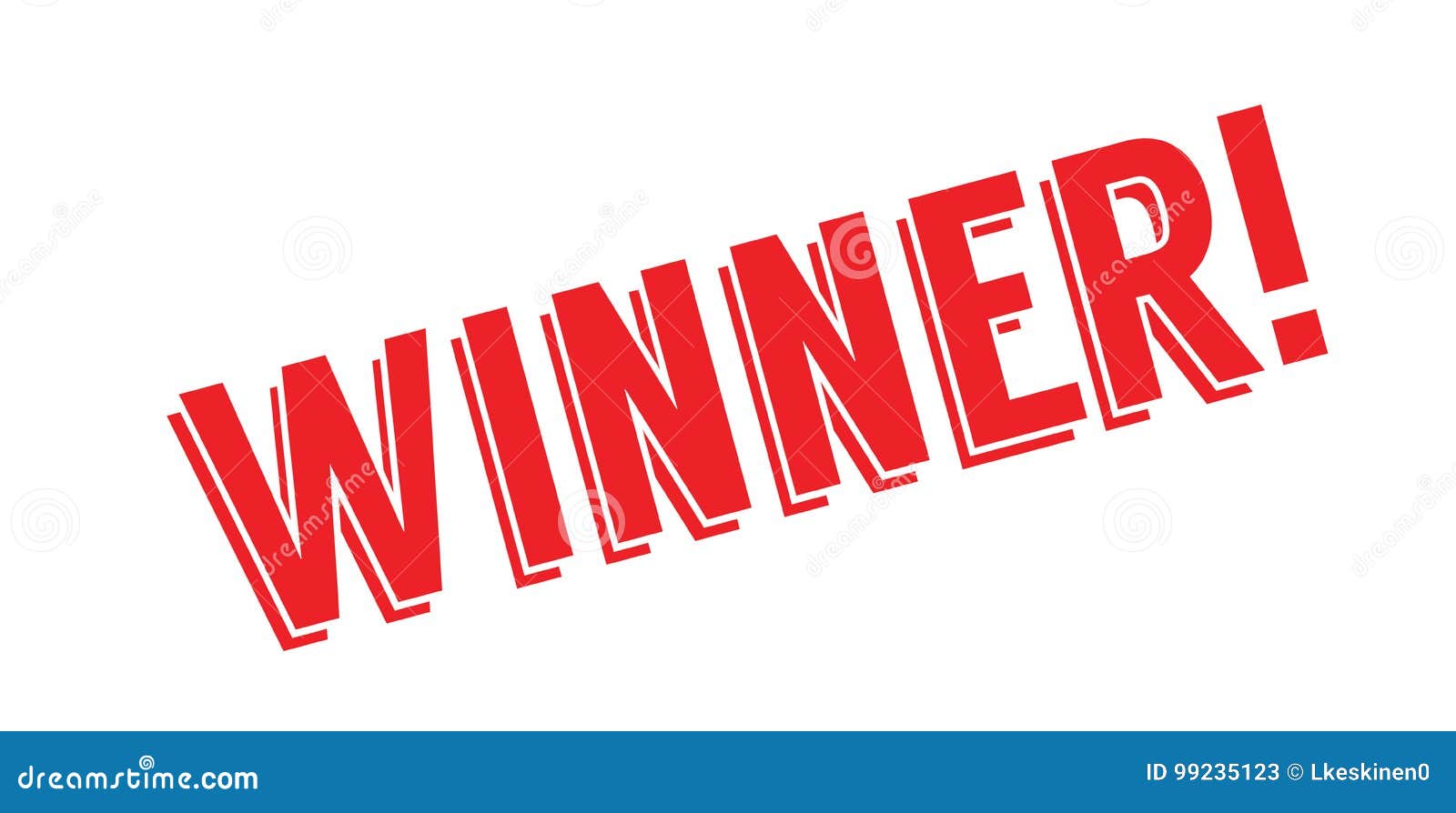 Sello de goma del ganador ilustración del vector. Ilustración de sello ...