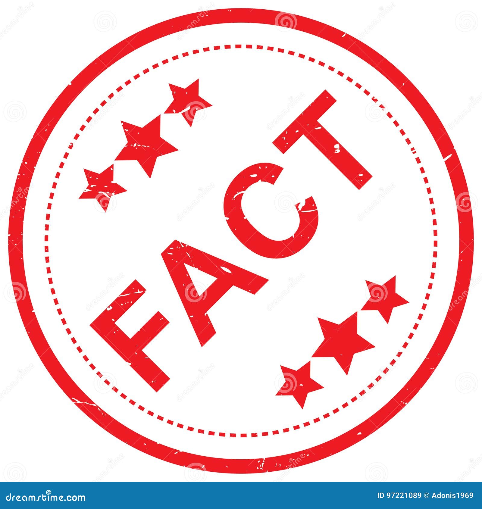 Sello de goma del hecho ilustración del vector. Ilustración de hecho ...