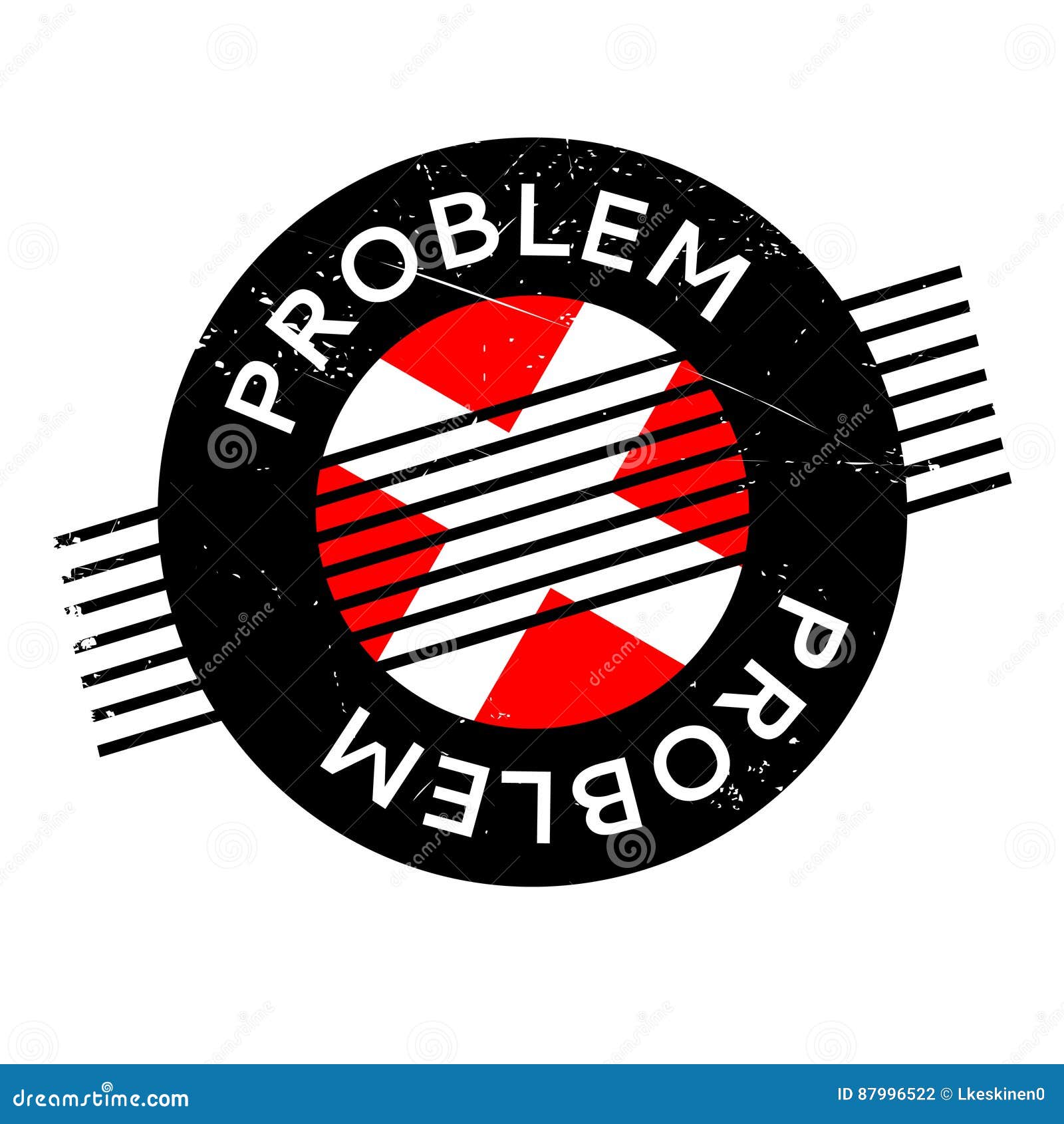 Sello de goma del problema stock de ilustración. Ilustración de ...