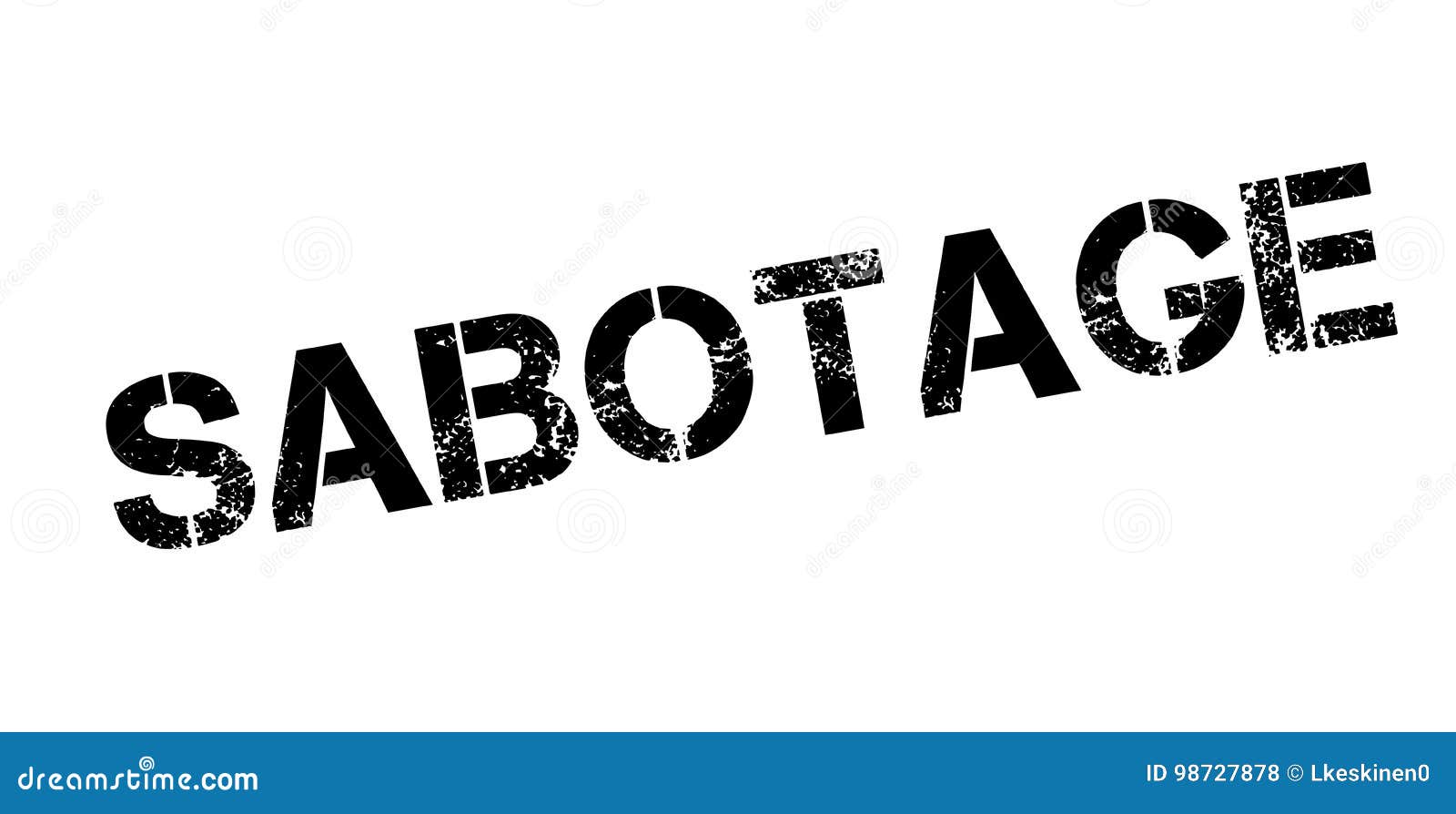 Sello de goma del sabotaje ilustración del vector. Ilustración de ...