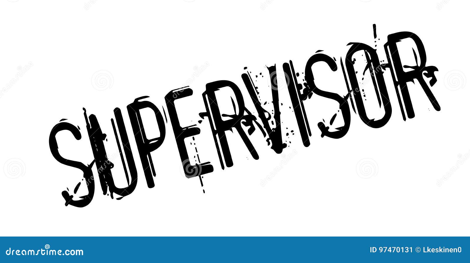 Sello De Goma Del Supervisor Ilustración del Vector - Ilustración de ...
