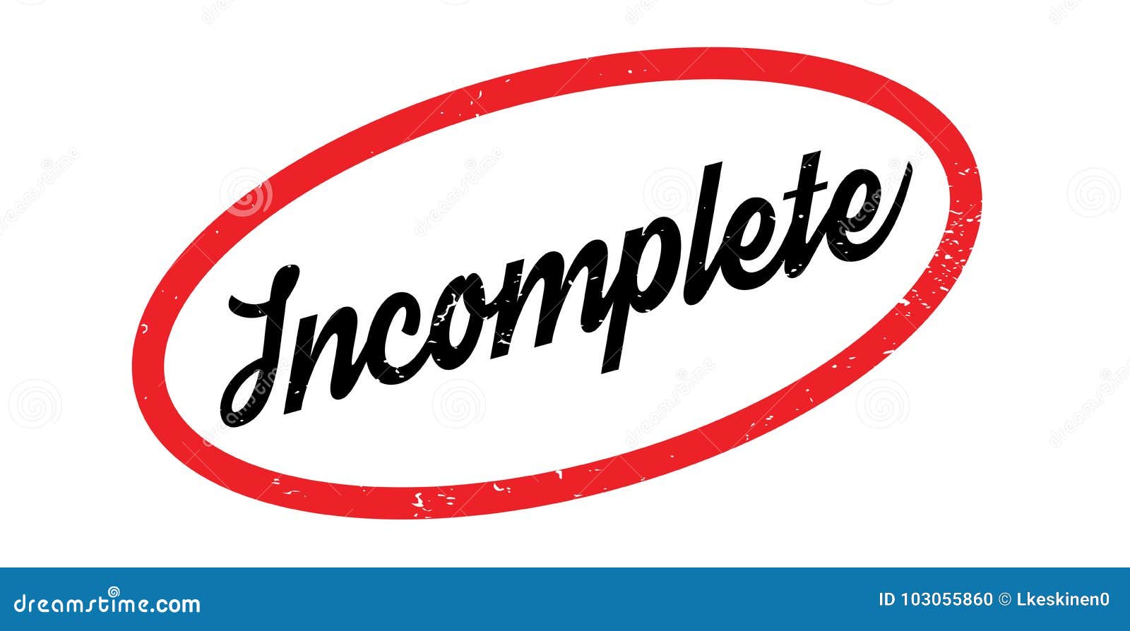 Sello de goma incompleto ilustración del vector. Ilustración de ...