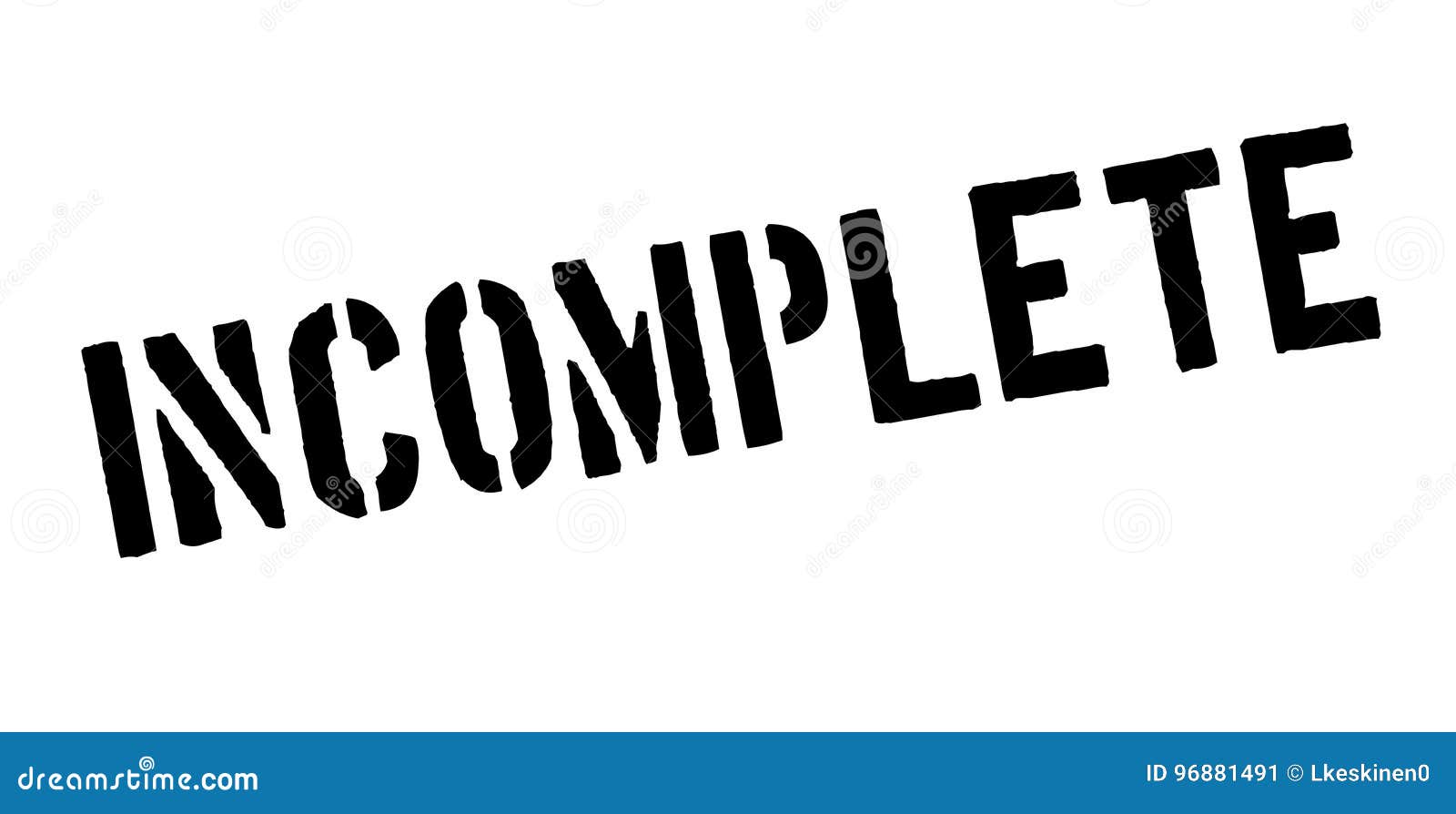 Sello de goma incompleto ilustración del vector. Ilustración de aislado ...