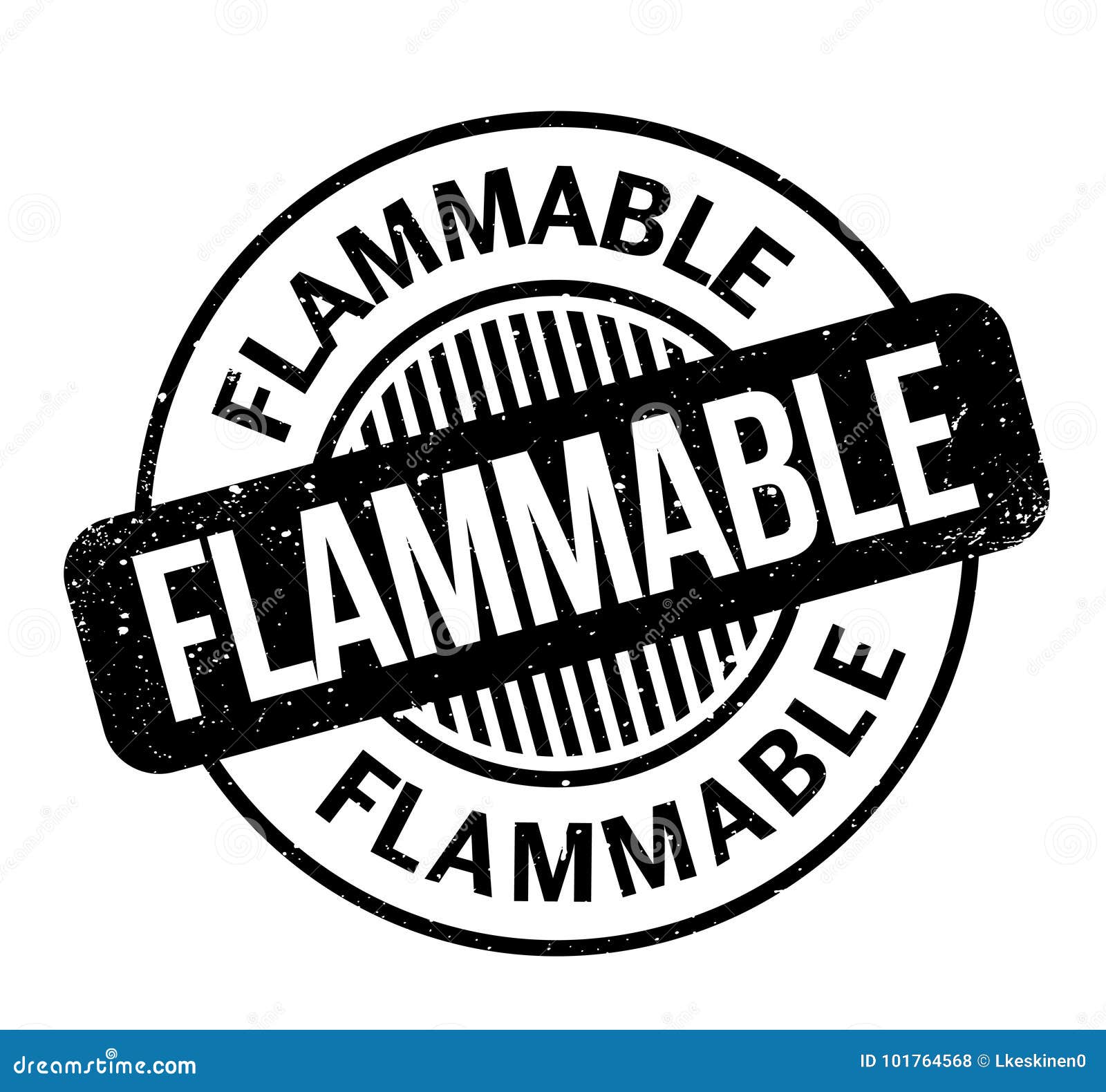 Sello de goma inflamable ilustración del vector. Ilustración de riesgo ...