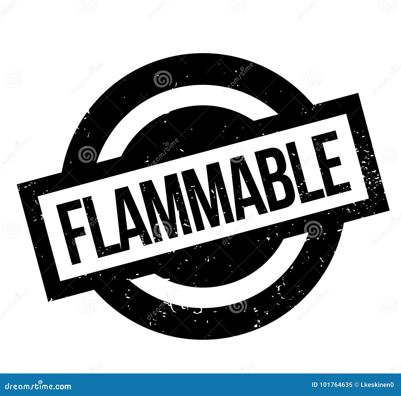 Sello de goma inflamable ilustración del vector. Ilustración de ...