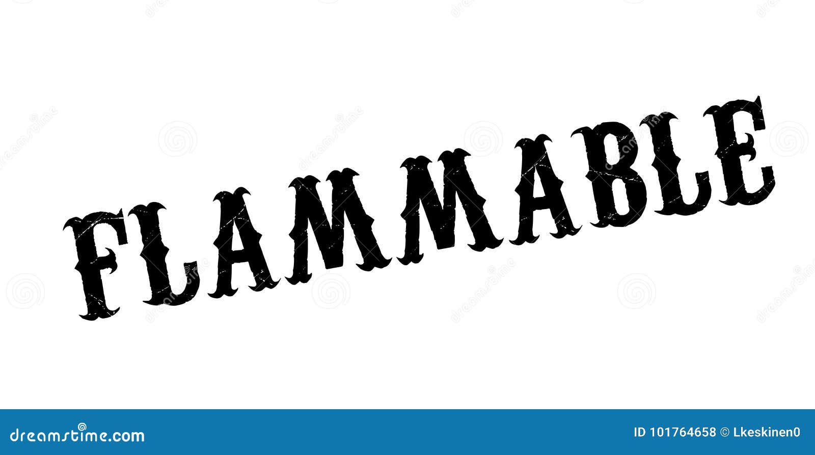 Sello de goma inflamable ilustración del vector. Ilustración de mensaje ...