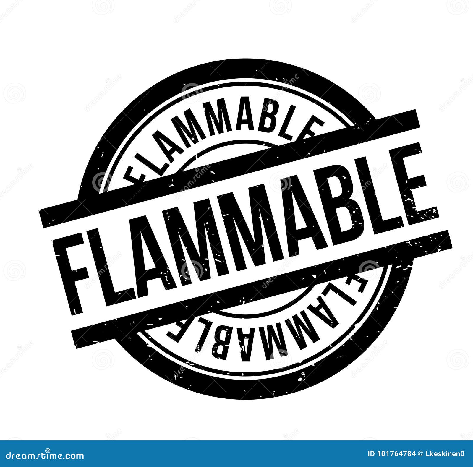 Sello de goma inflamable ilustración del vector. Ilustración de ...