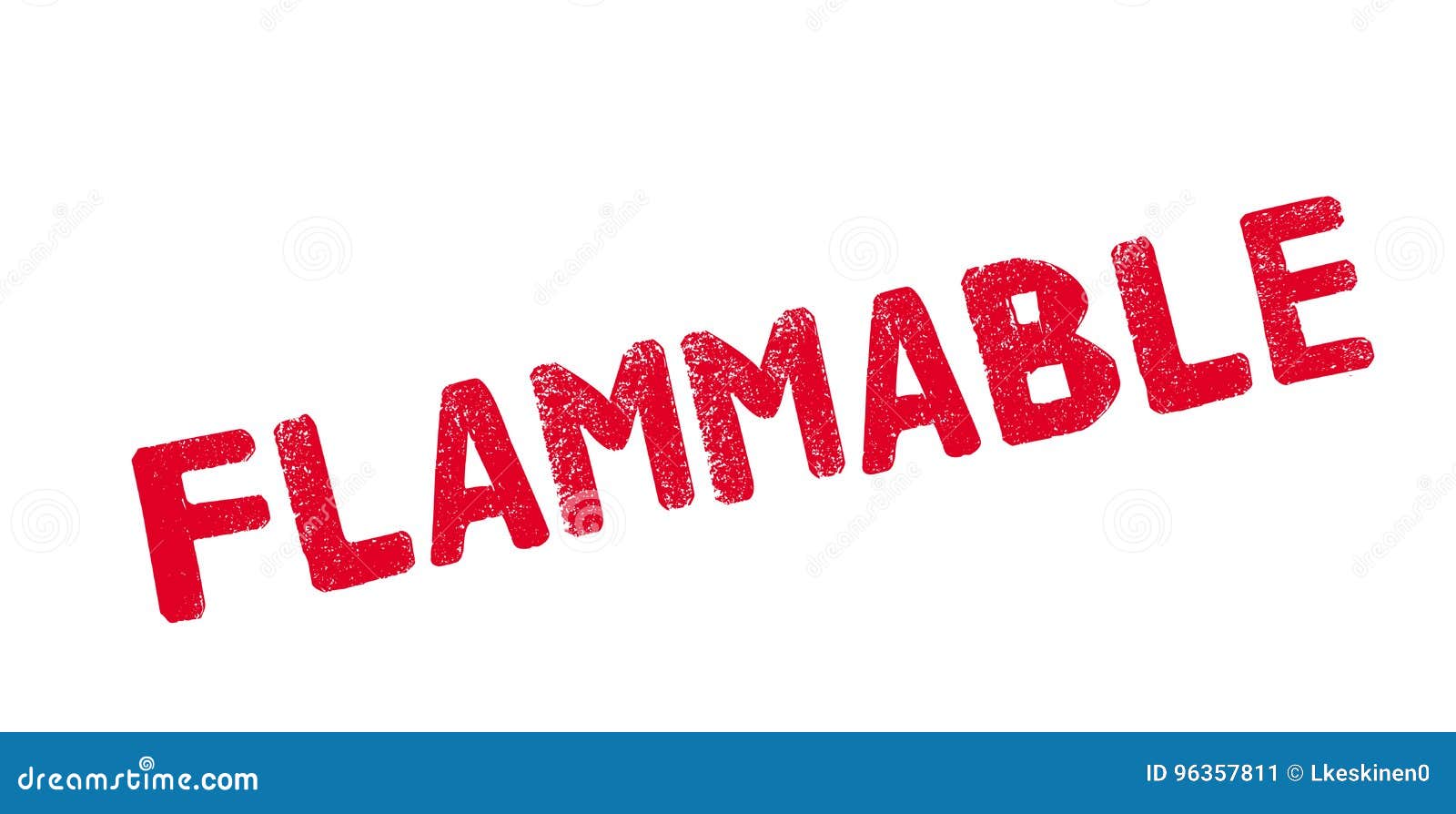 Sello de goma inflamable ilustración del vector. Ilustración de aviso ...