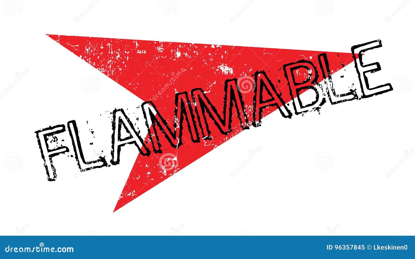 Sello de goma inflamable ilustración del vector. Ilustración de ...