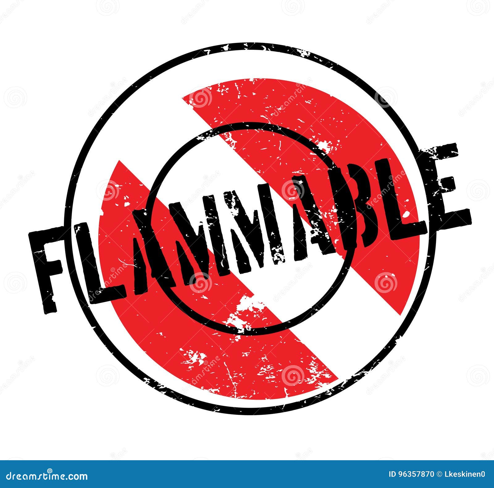 Sello de goma inflamable ilustración del vector. Ilustración de ...