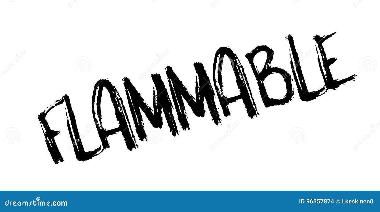 Sello de goma inflamable ilustración del vector. Ilustración de ...