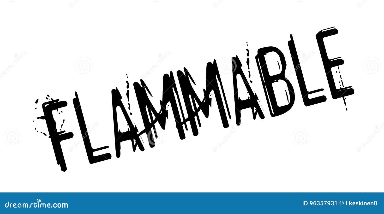 Sello de goma inflamable ilustración del vector. Ilustración de ...