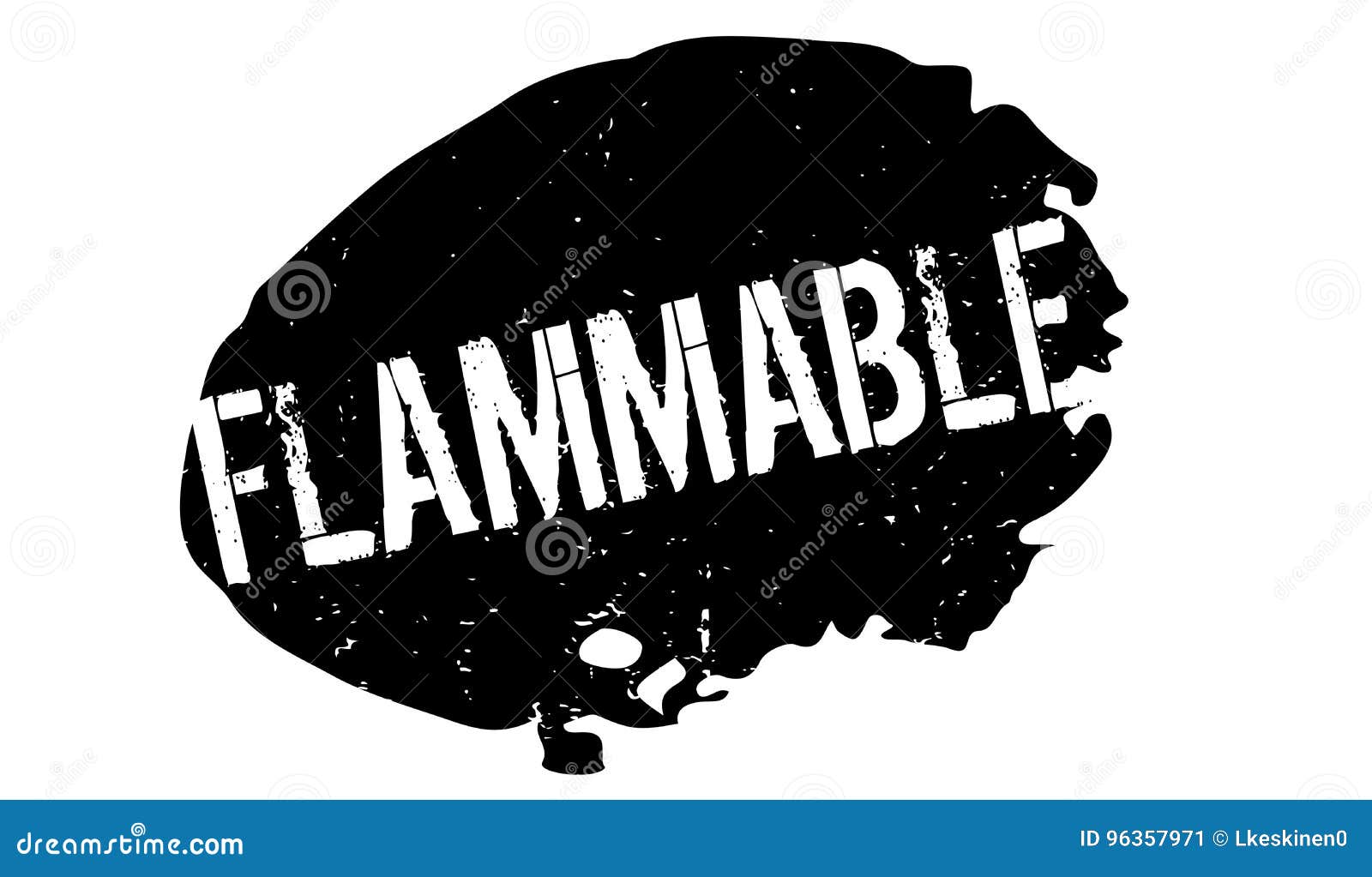 Sello de goma inflamable ilustración del vector. Ilustración de sello ...