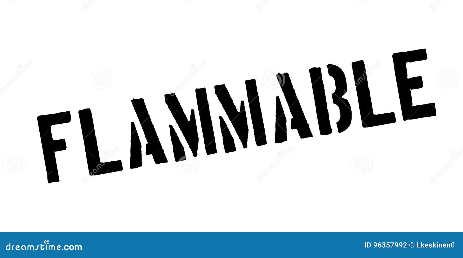 Sello de goma inflamable ilustración del vector. Ilustración de mensaje ...