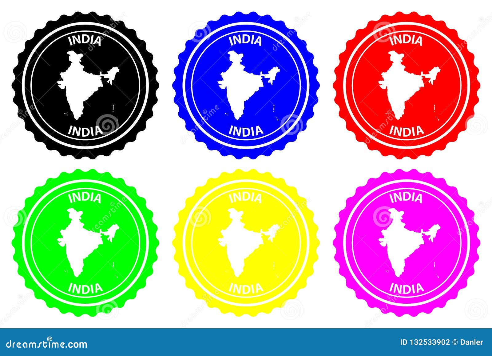 Sello de goma de la India ilustración del vector. Ilustración de ...