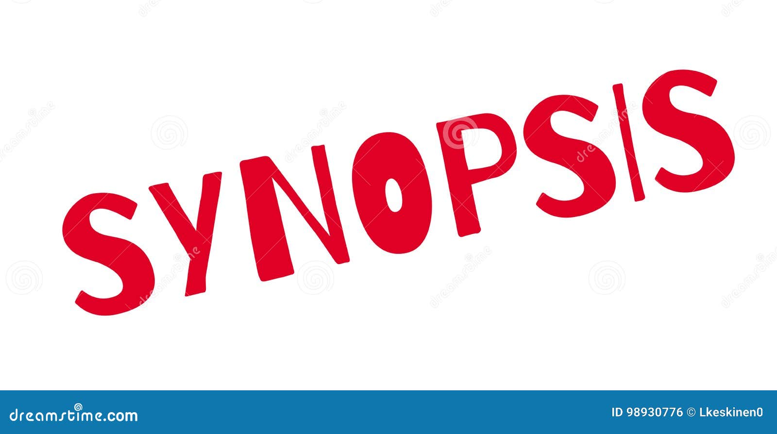 Sello De Goma De La Sinopsis Ilustración del Vector - Ilustración de ...