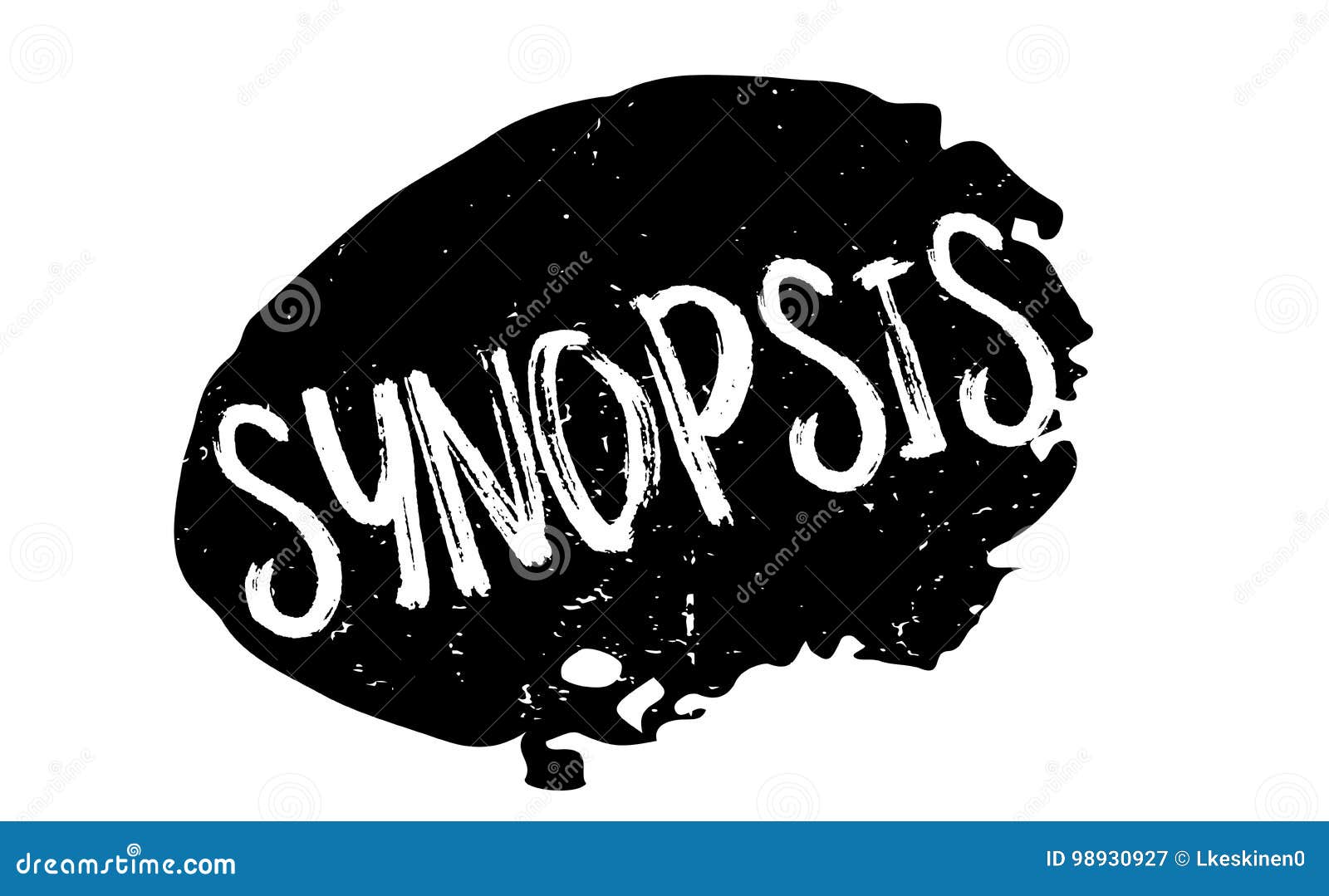 Sello De Goma De La Sinopsis Ilustración del Vector - Ilustración de ...